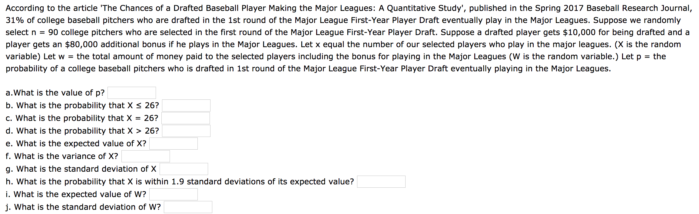Solved According to the article The Chances of a Drafted | Chegg.com