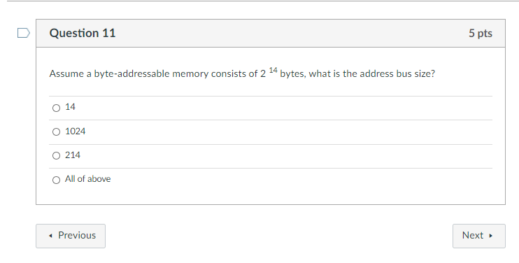 Solved Question 11 5 pts Assume a byte-addressable memory | Chegg.com