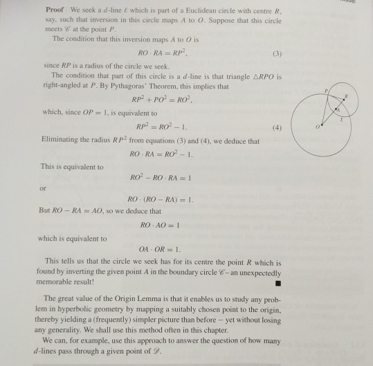 Solved angles, there is a hyperbolic reflection mapping them | Chegg.com