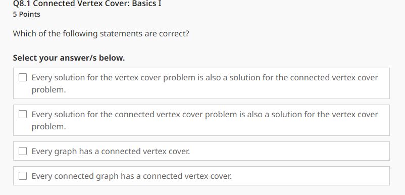 Solved Consider the following connected variant of the | Chegg.com