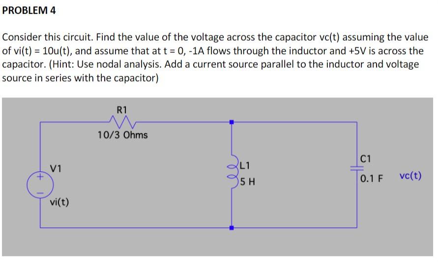 Solved Consider this circuit. Find the value of the voltage | Chegg.com