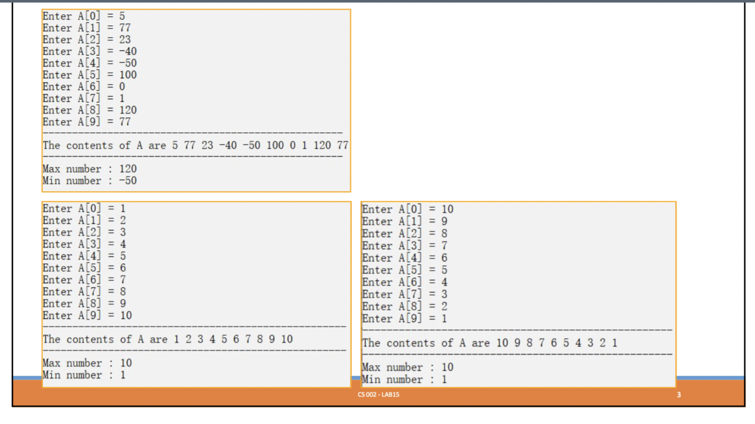 Solved Write a program that works as follows. Declare an | Chegg.com