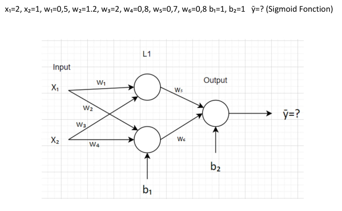 Solved X1=2, X2=1, W1=0,5, W2=1.2, W3=2, W4=0,8, W5=0,7, | Chegg.com