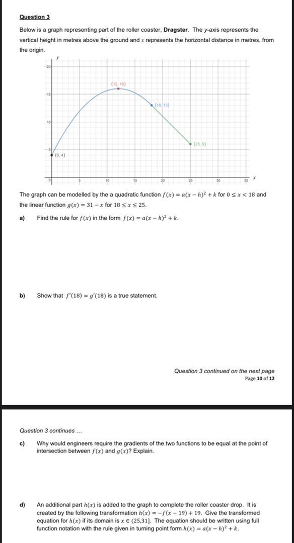 Solved Question 3 Below is a graph representing part of the | Chegg.com
