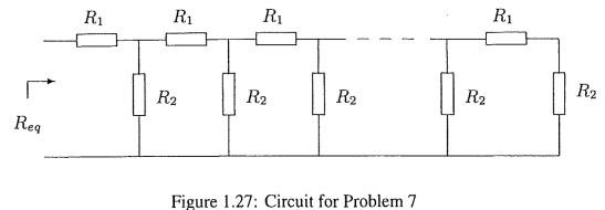 Solved Calculate the equivalent resistance of the infinite | Chegg.com