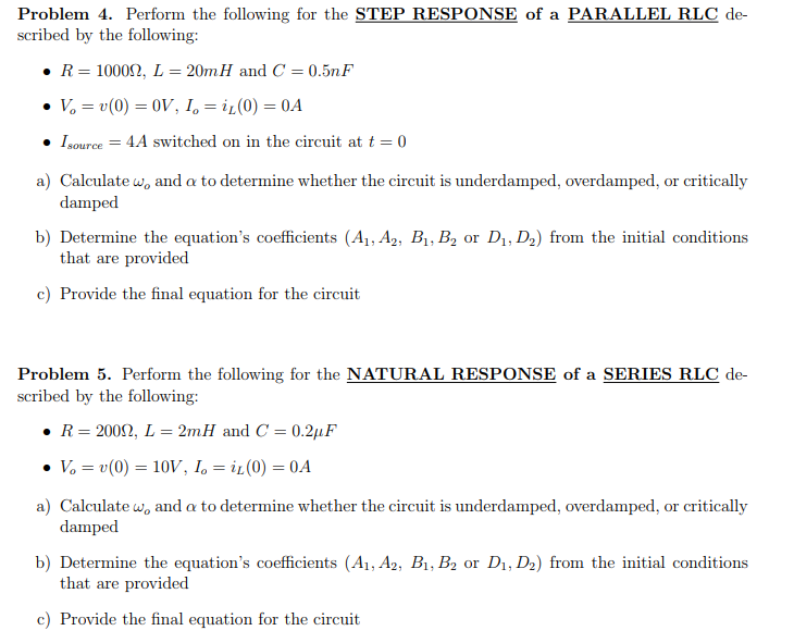 Solved Problem 4. Perform the following for the STEP | Chegg.com