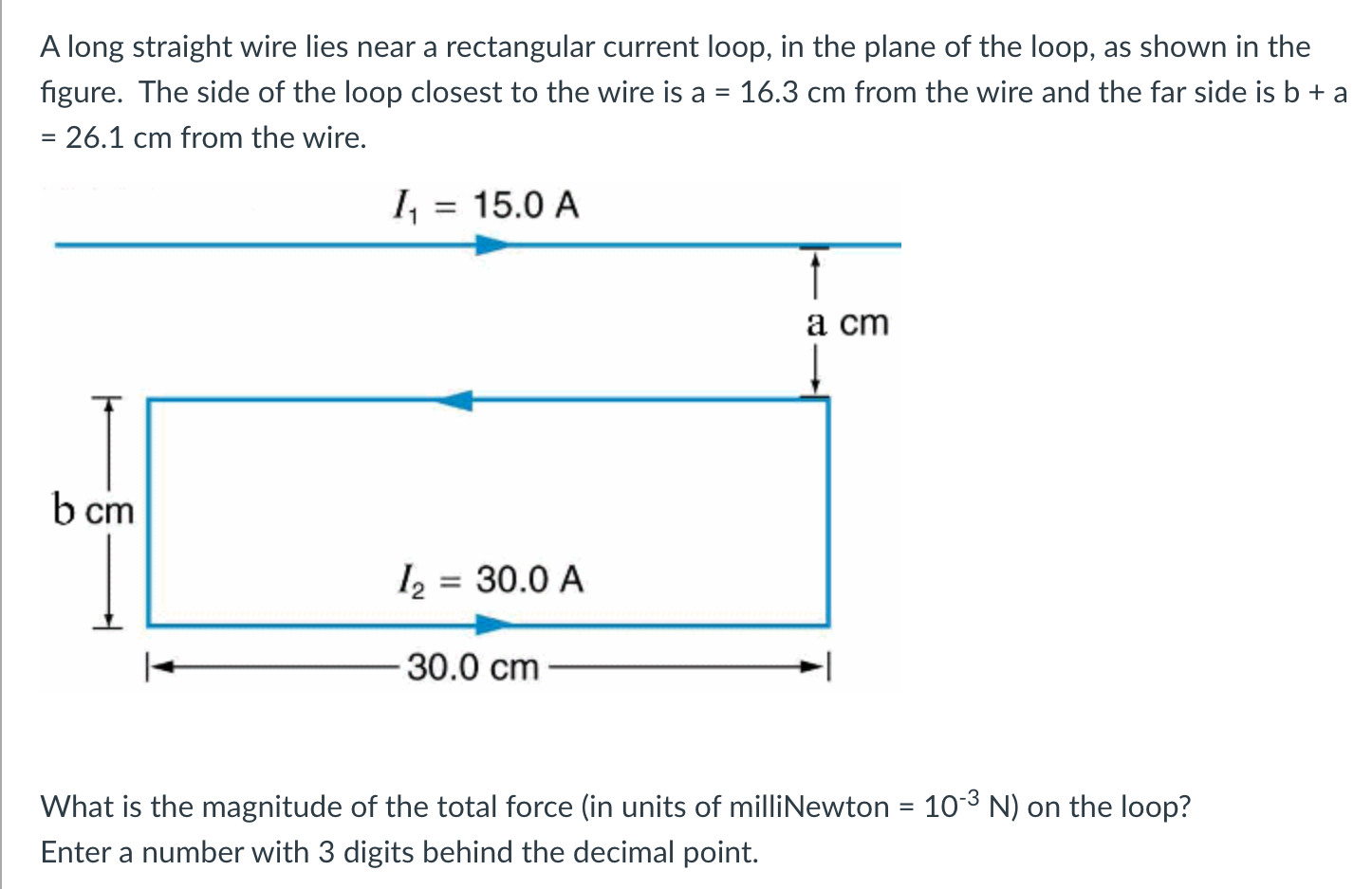 Solved A long straight wire lies near a rectangular current | Chegg.com