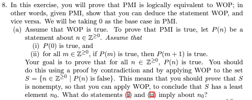 Solved In this exercise, you will prove that PMI is | Chegg.com