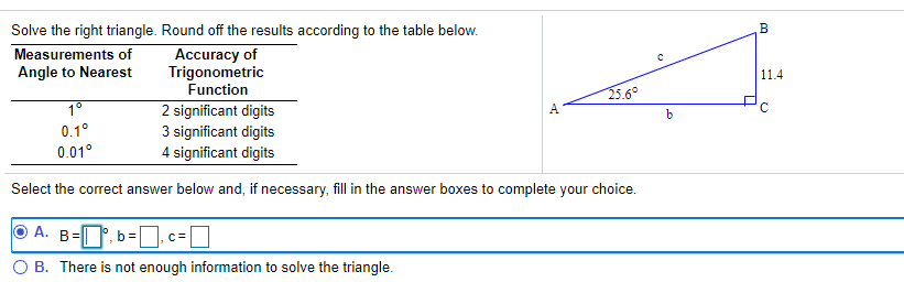 Solved Find 0 for the given trigonometric function. Round | Chegg.com
