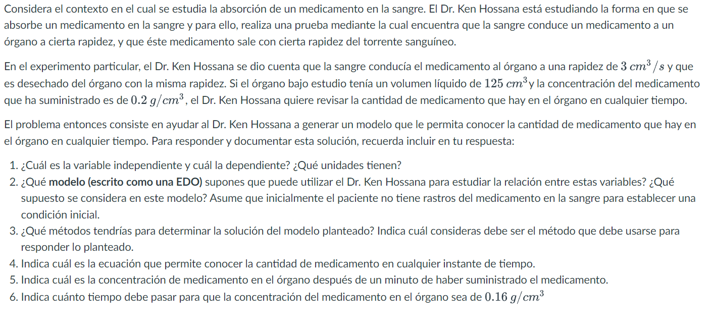 Solved Considera el contexto en el cual se estudia la | Chegg.com