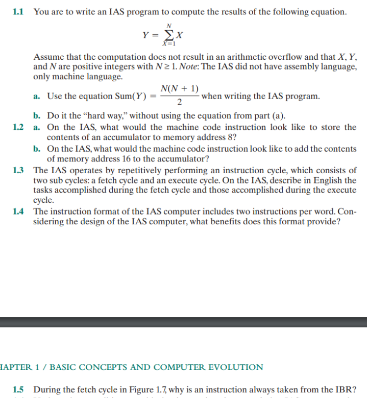 Solved 11 You Are To Write An Ias Program To Compute T 