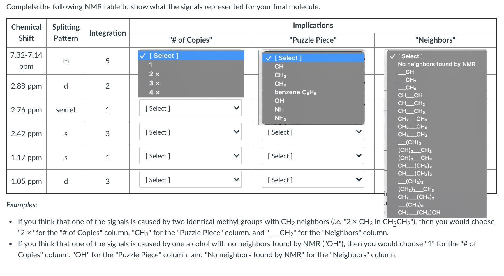 Solved Use scratch paper to determine the structure of the | Chegg.com