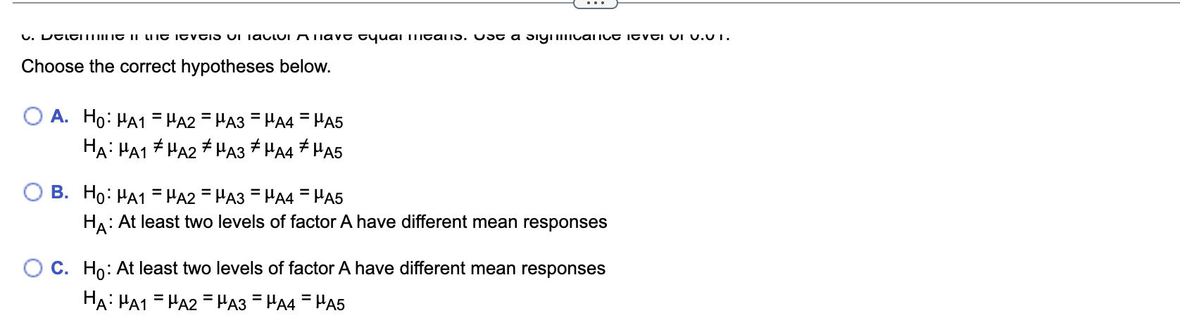 Solved Examine the following two-factor analysis of variance | Chegg.com