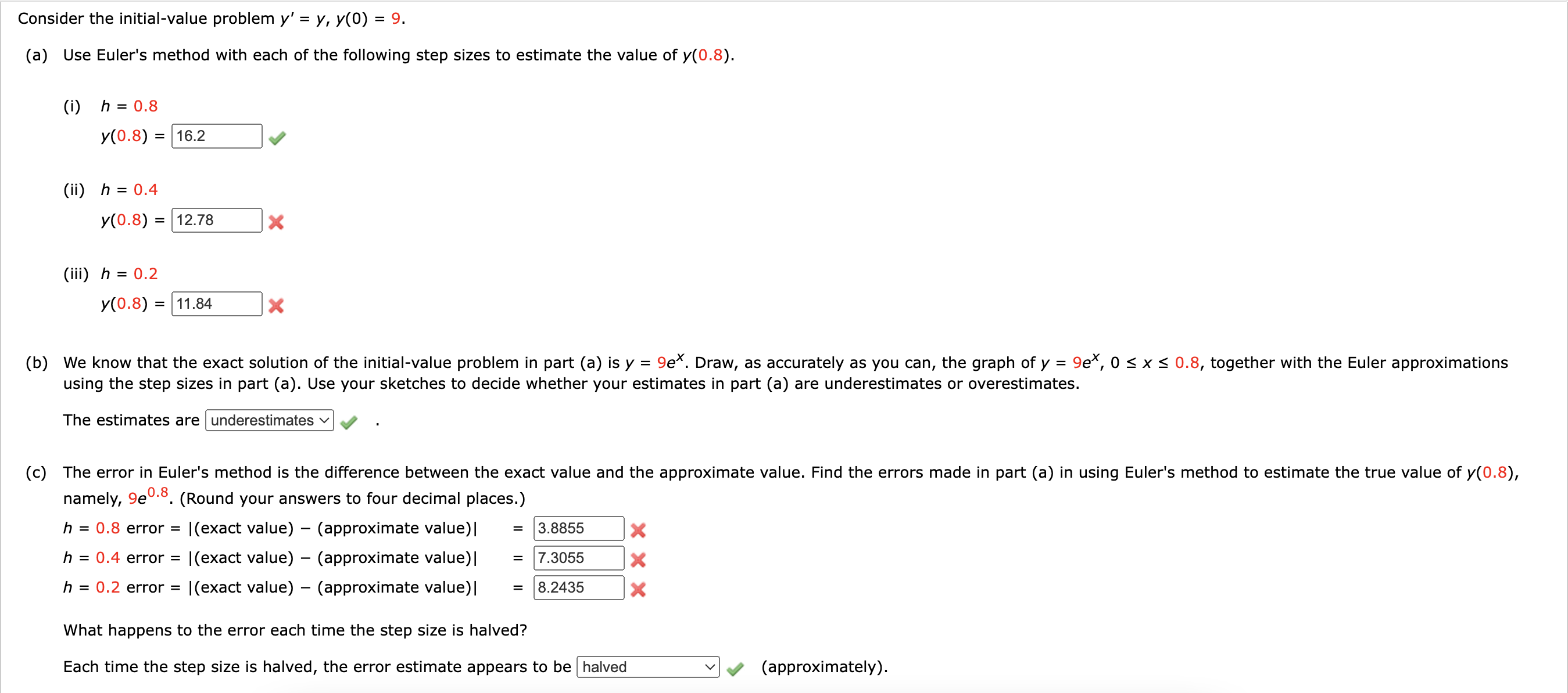 Solved Consider The Initial Value Problem Y′yy09 A 9360