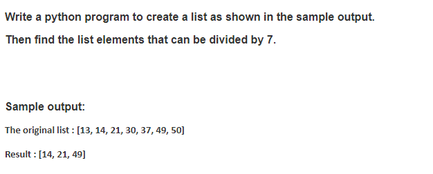 Solved Write a python program to create a list as shown in | Chegg.com