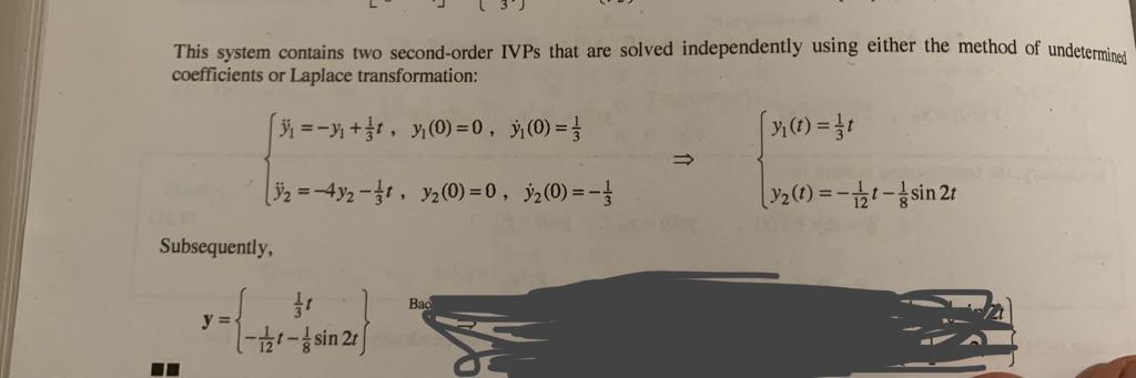 Solved There Is A Problem Of Second Order Ivps Answers Are