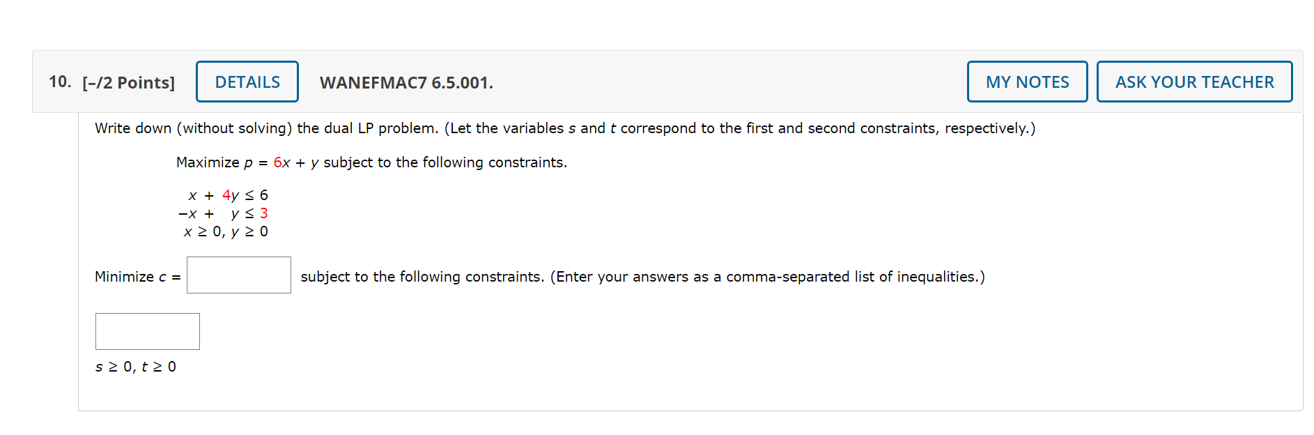 Solved Write down (without solving) the dual LP problem. | Chegg.com