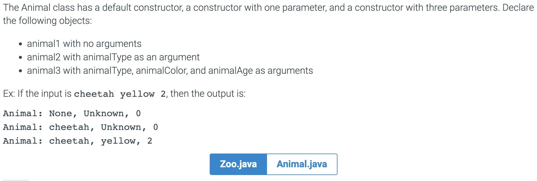 Solved Animal.javapublic class Animal { private String | Chegg.com Solved Animal.javapublic class Animal { private String | Chegg.com