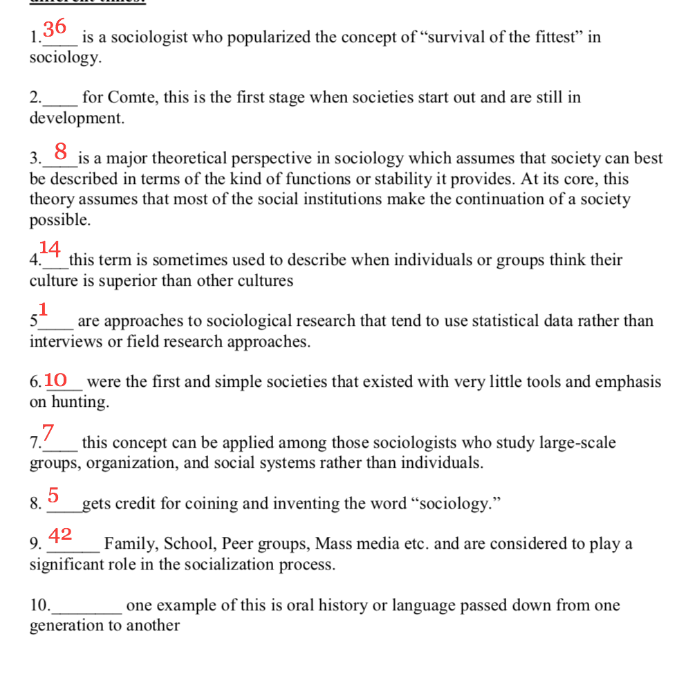 Solved Correctly select the proper term/concept/theorist (30 | Chegg.com