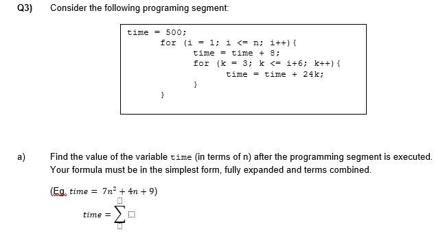 Solved For Q2), Q3) and Q4) use the following formulas as | Chegg.com