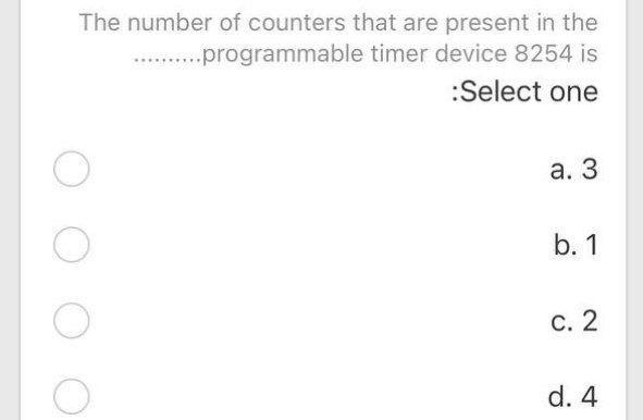 Solved The number of counters that are present in the | Chegg.com