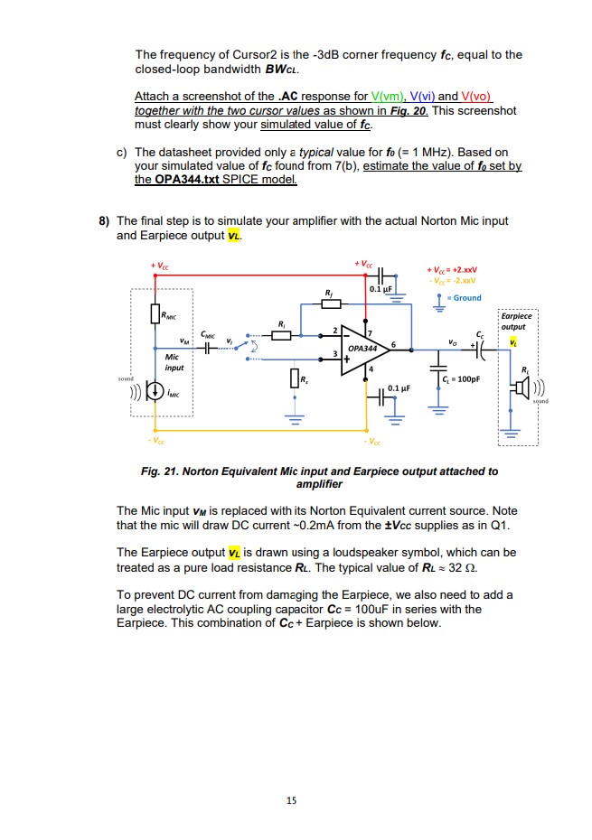 Solved (8) Determine the maximum undistorted input with the | Chegg.com
