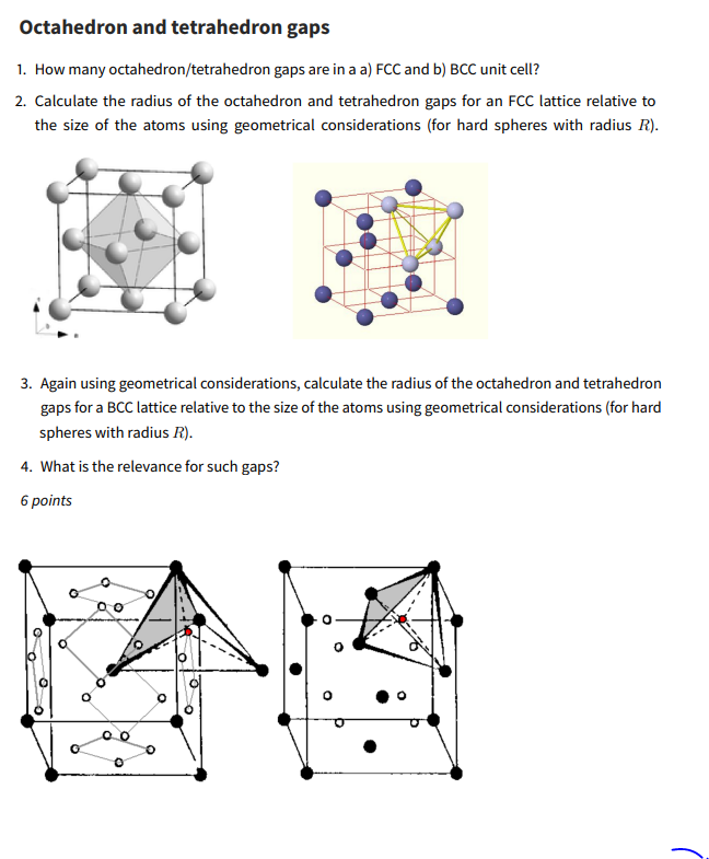 Solved Octahedron and tetrahedron gaps: Q1. ﻿How many | Chegg.com