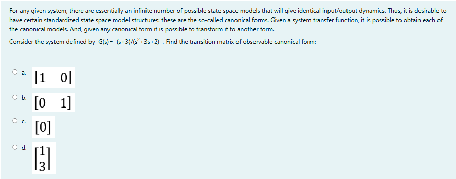 Solved For any given system, there are essentially an | Chegg.com