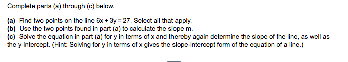 Solved Complete parts (a) ﻿through (c) ﻿below.(a) ﻿Find two | Chegg.com