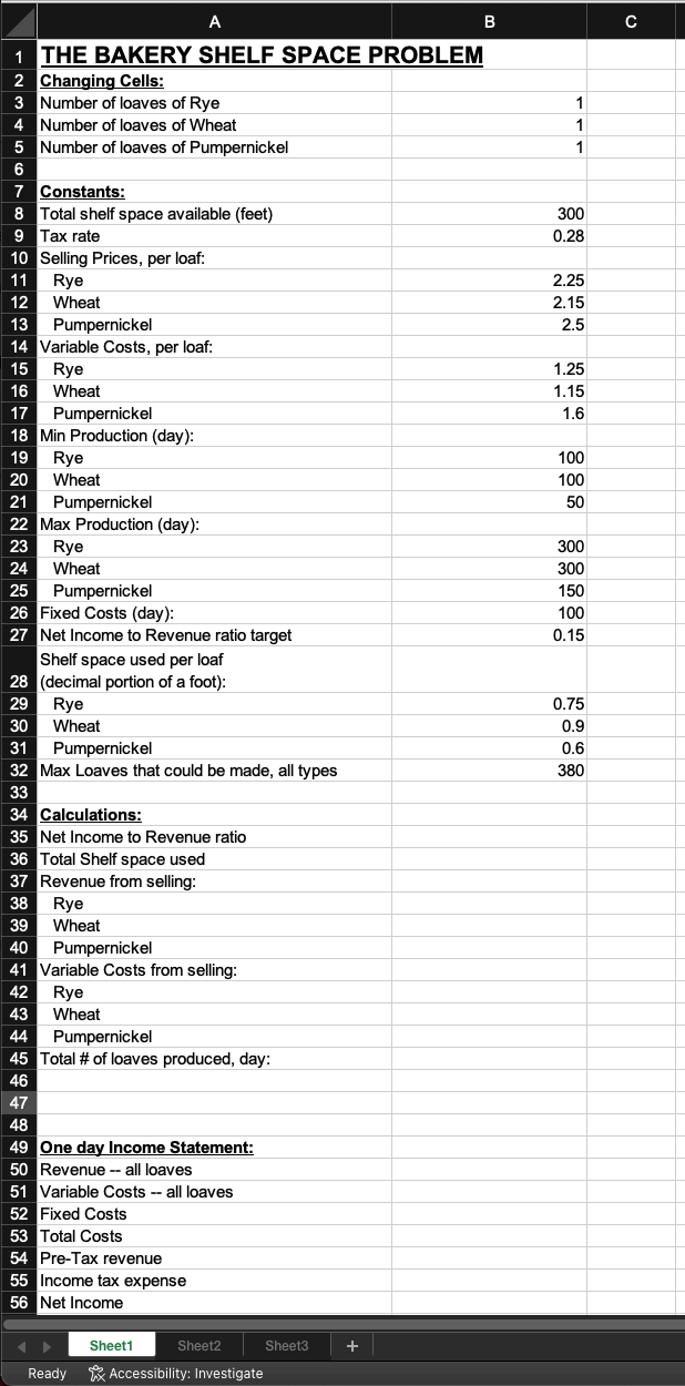Use the following Excel sheet as the skeleton for the | Chegg.com