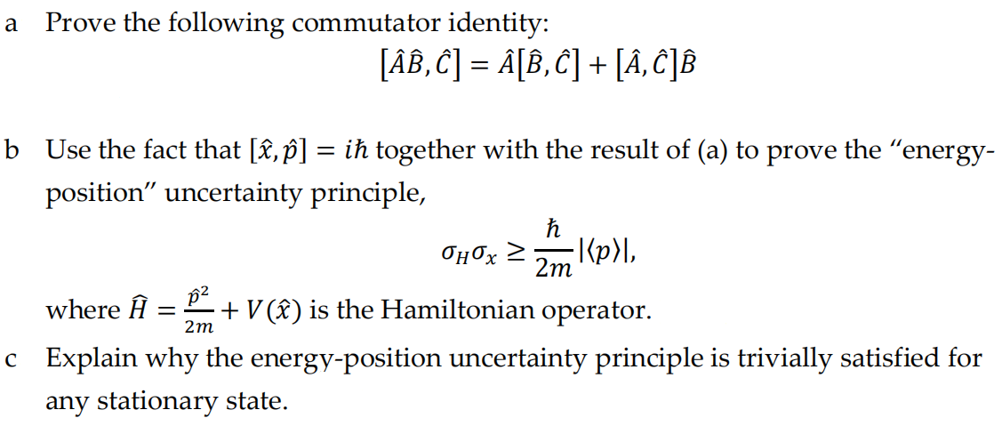 Solved a Prove the following commutator identity: [AB,C] = | Chegg.com