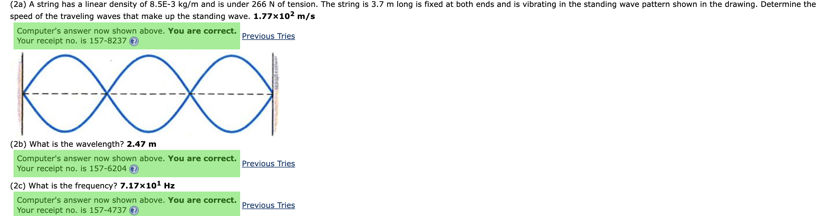 Solved how come for C i cannot use the fn=nc/2L formula but | Chegg.com
