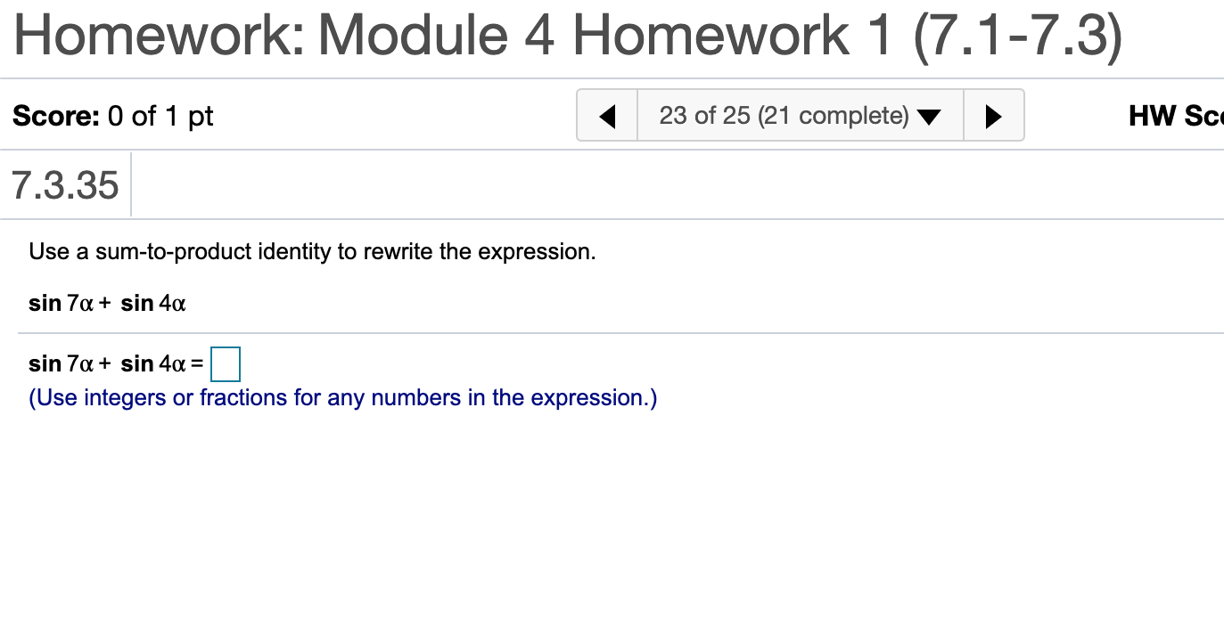Solved Homework Module 4 Homework 1 7 1 7 3 Score 0 Of 1