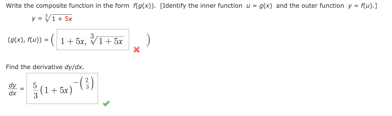 Solved Write the composite function in the form f(g(x)). | Chegg.com