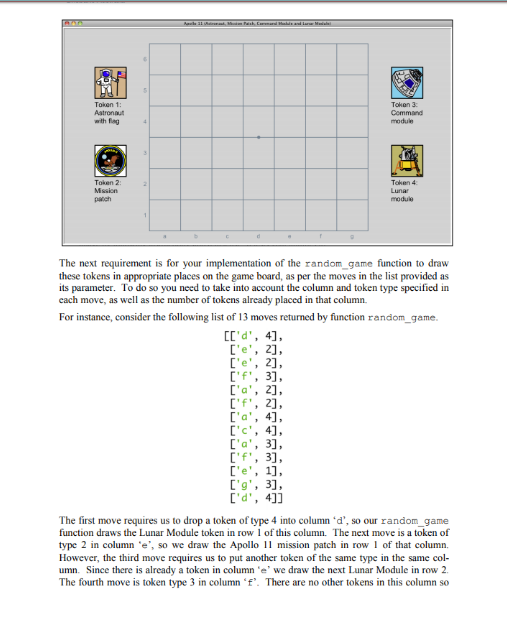 Assignment 1, Part A: "Not Connect Four" (20%, due | Chegg.com