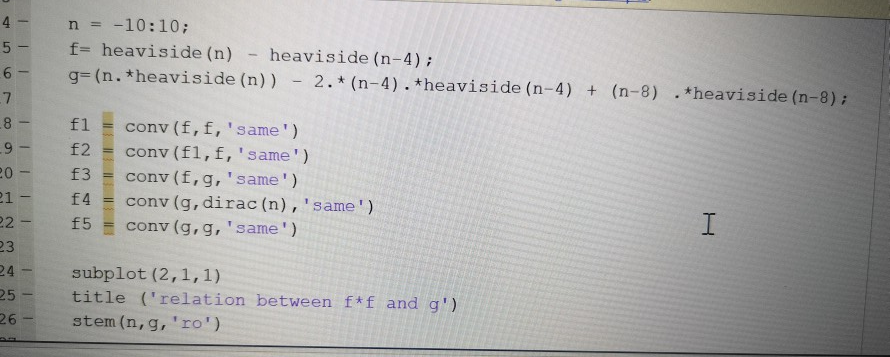 Solved 2) Use help conv to find out how to use the conv | Chegg.com