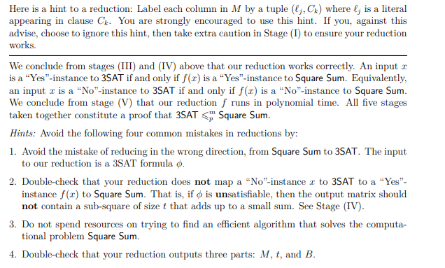 Solved 1. Square Sum (10 points) Consider the following | Chegg.com
