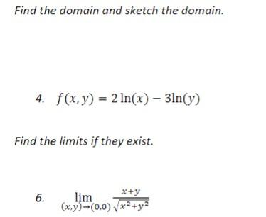 Solved Find the domain and sketch the domain. 4. | Chegg.com