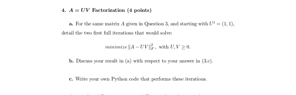 Solved 3. Singular Vector Decomposition (6 points) a. Find | Chegg.com