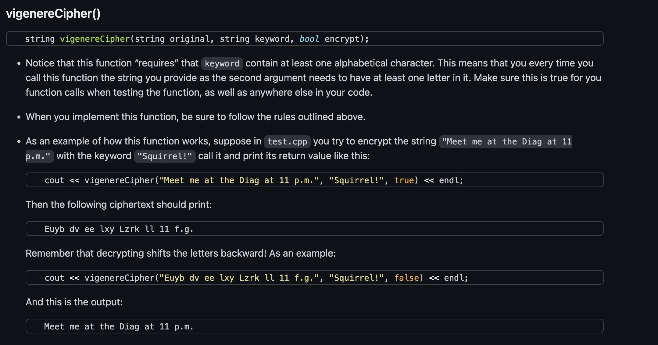 Solved c++ ﻿code for string vigenereCipher(string original, | Chegg.com
