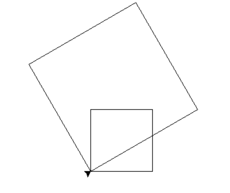 Solved Recall the steps that you used to draw a square using | Chegg.com