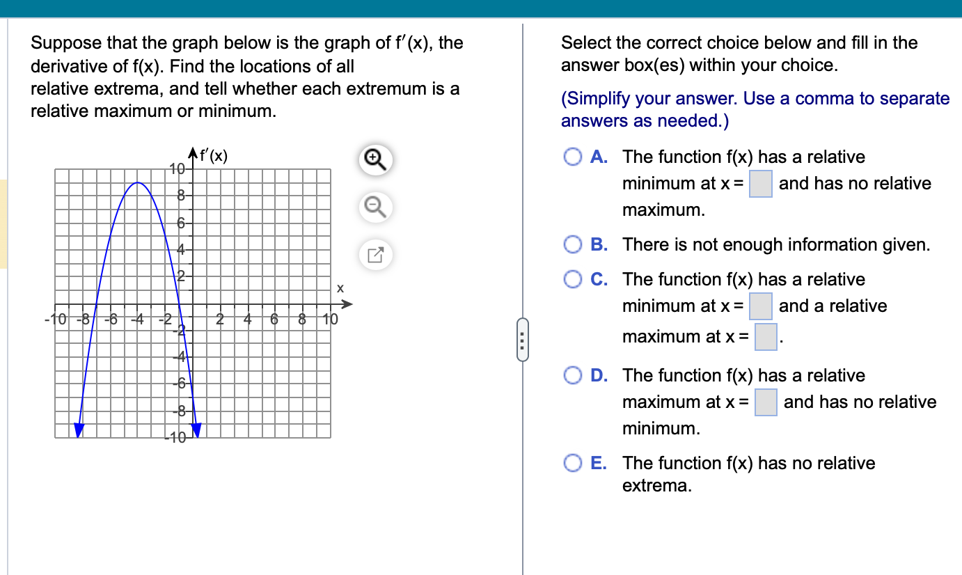 Solved Find the locations and values of all relative extrema | Chegg.com