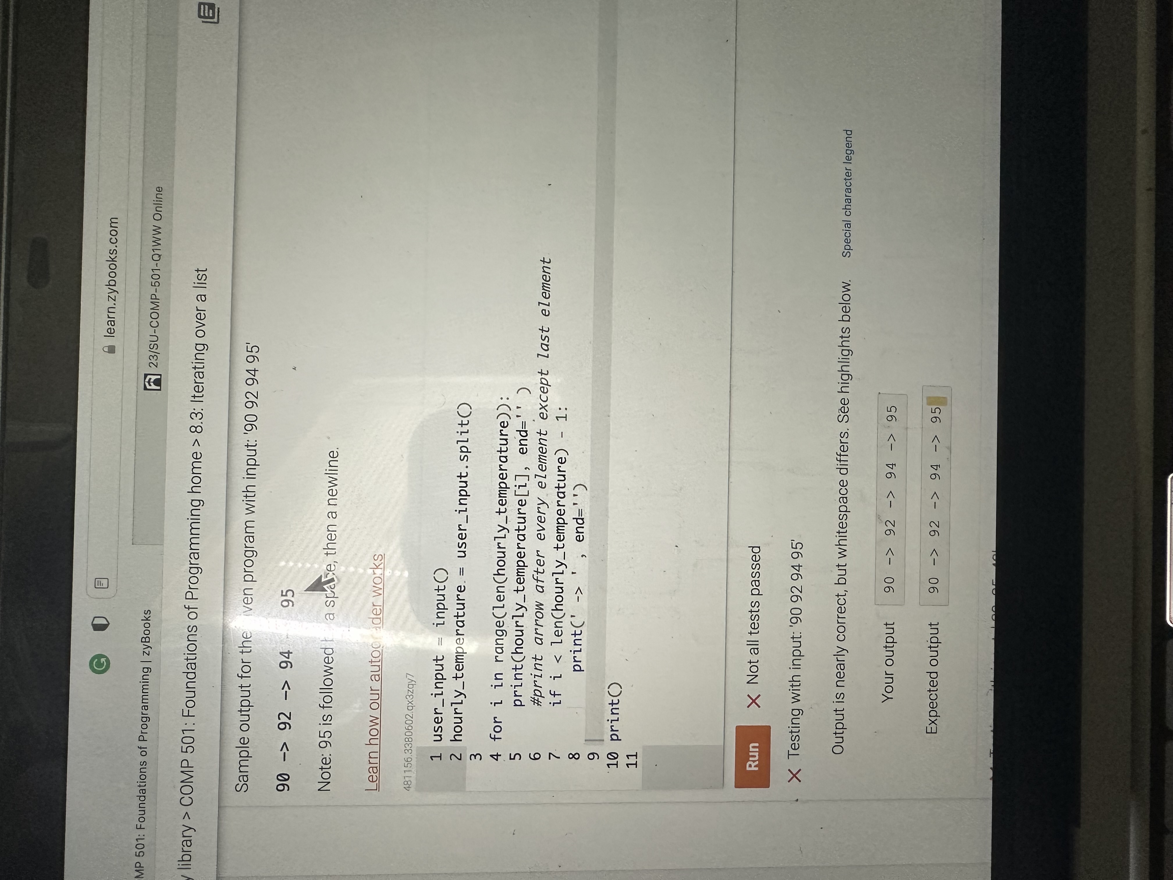 Solved COMP 501: Foundations of Programming home > 8.3: | Chegg.com