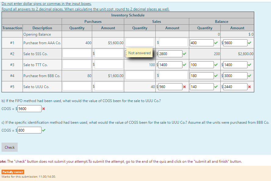 Solved Balance Do not enter dollar signs or commas in the | Chegg.com