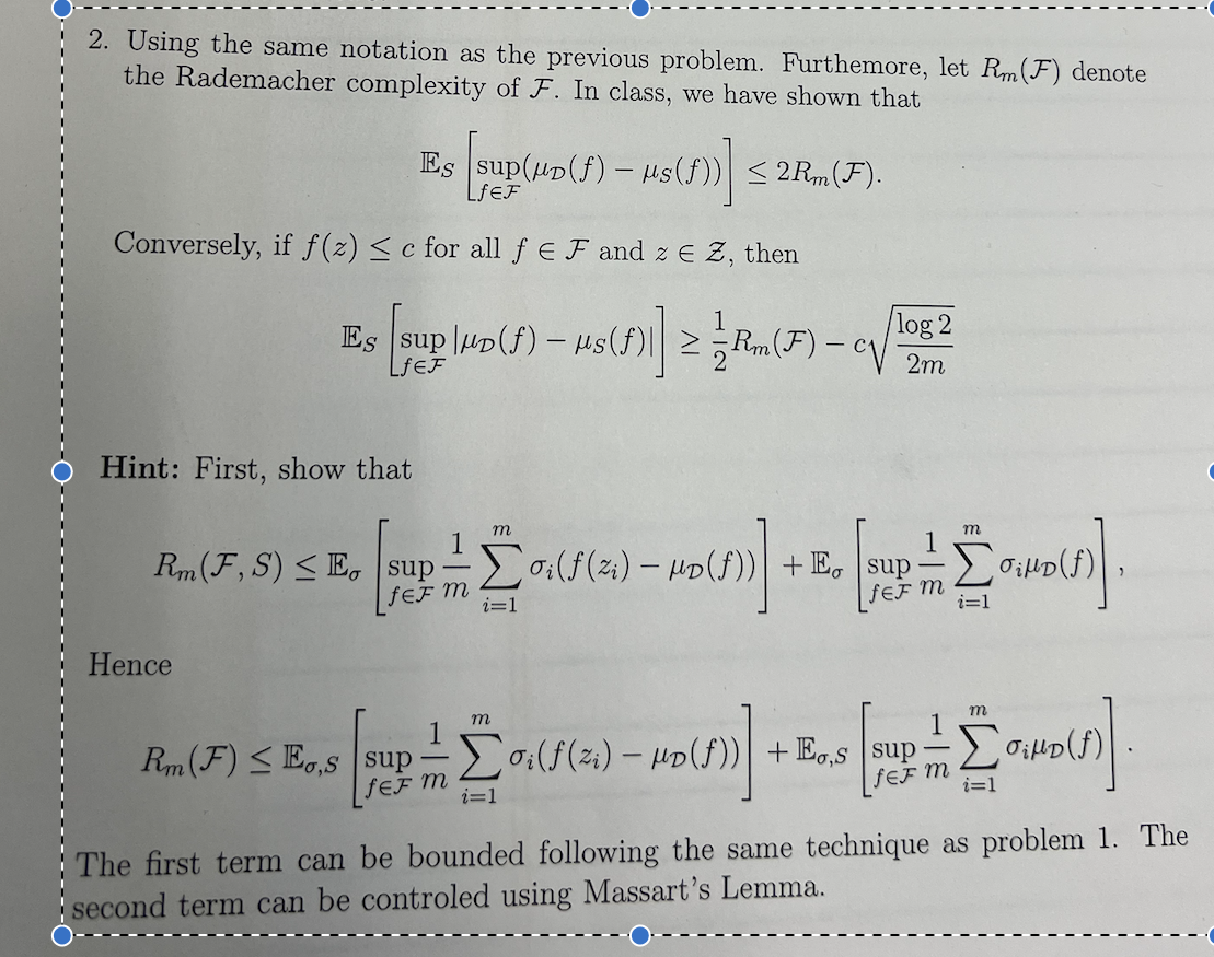 2. Using the same notation as the previous problem. | Chegg.com