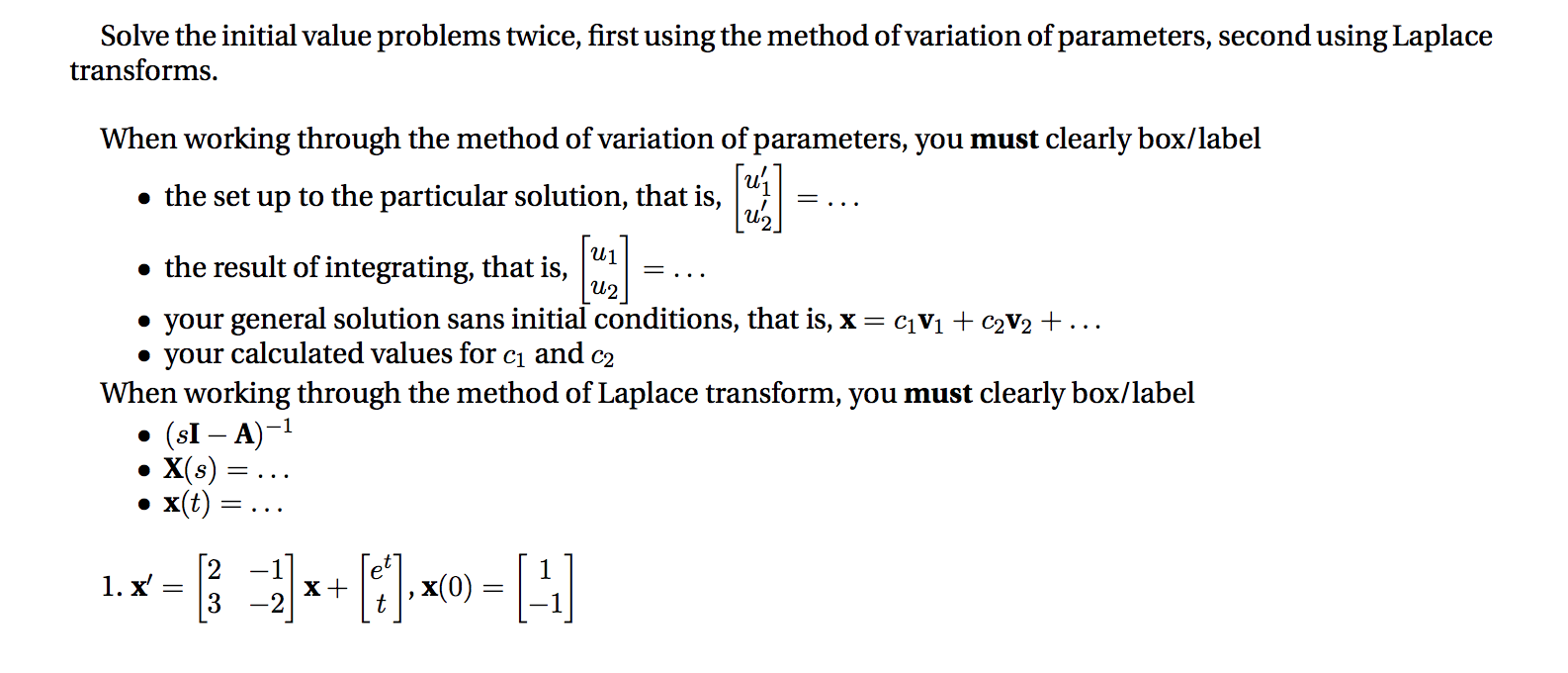 how to solve initial value problems with laplace transforms Transforms laplace theorem