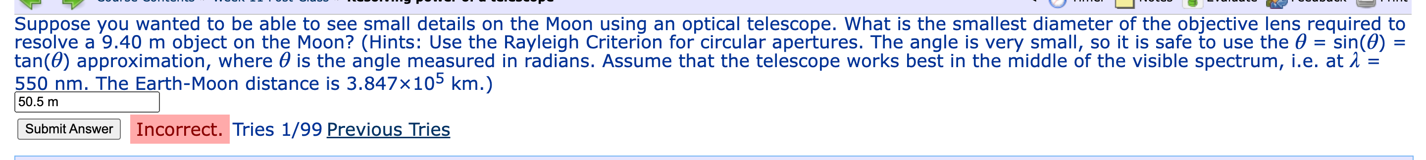 Solved Suppose you wanted to be able to see small details on | Chegg.com