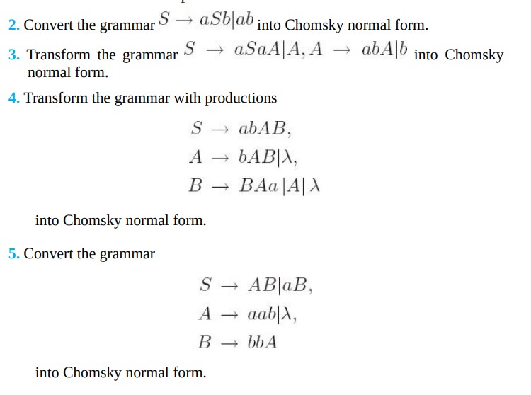 Solved by an EXPERT Convert the grammar S→aSb|ab ﻿into Chomsky normal | Chegg.com