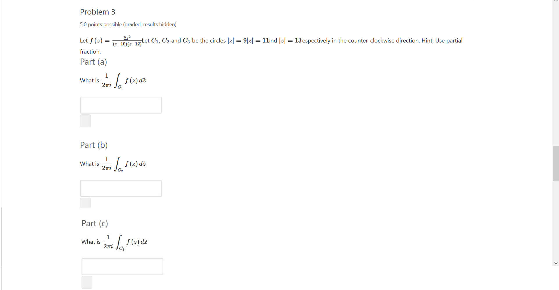 Solved Problem 3 5.0 points possible (graded, results | Chegg.com