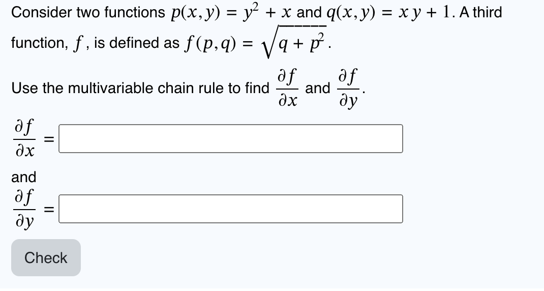 Solved Consider Two Functions P X Y Y2 X And Q X Y Xy 1 A